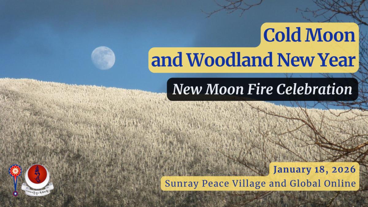 Celebration of Cold Moon Fire and Woodland New Year - Sunray